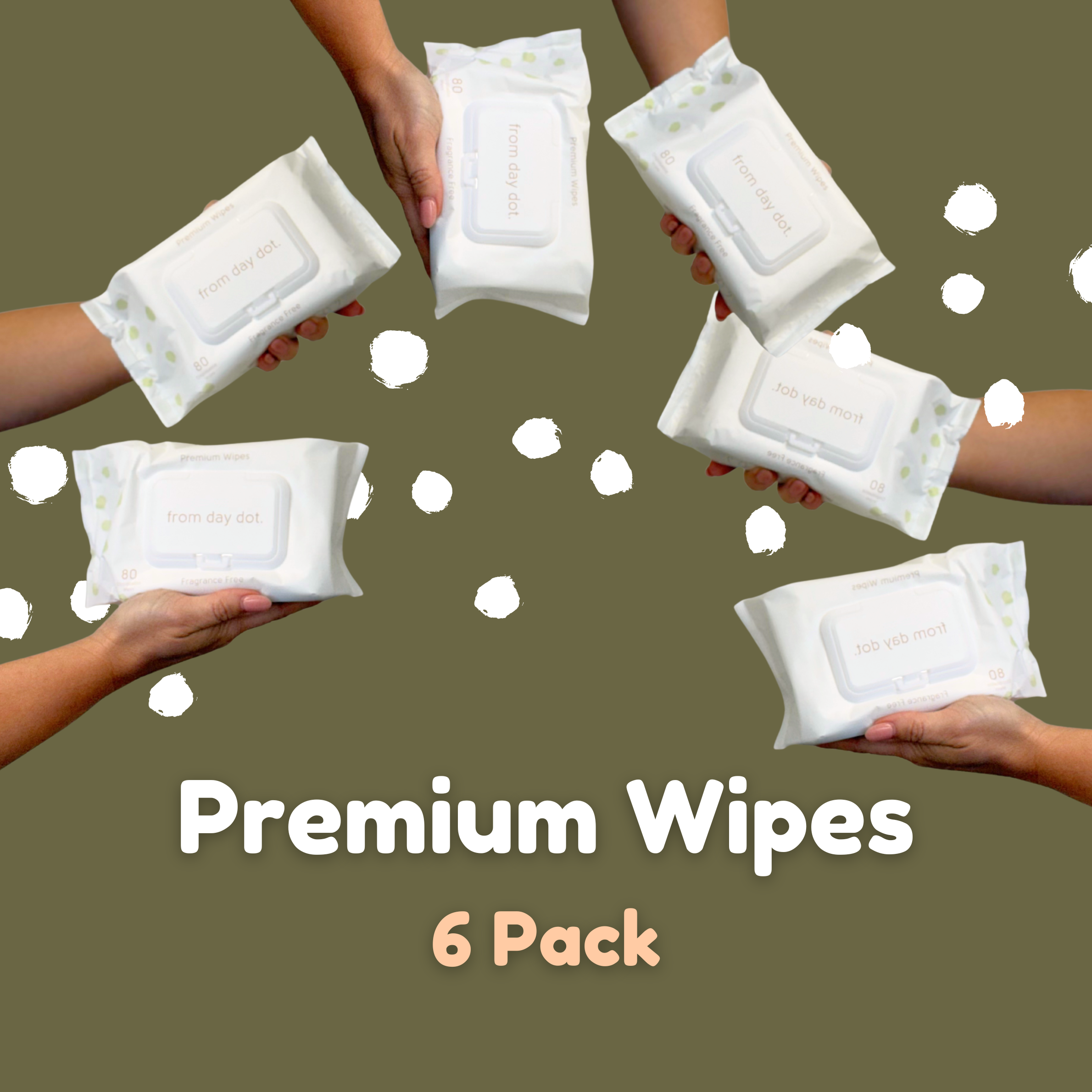 Bulk Premium Wipes - 6 Pack – From Day Dot